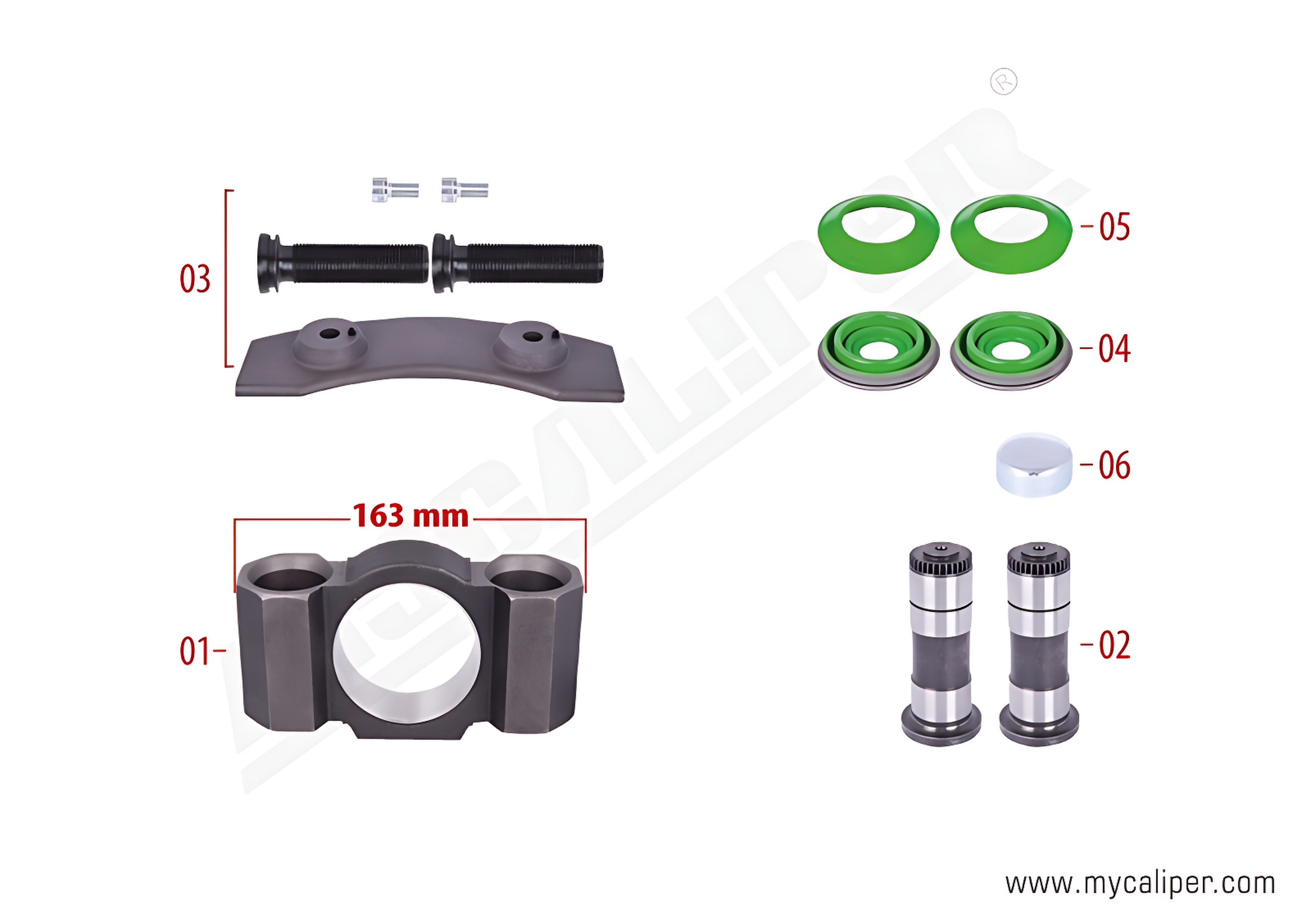 MYCaliper, Brake Caliper Repair Kits